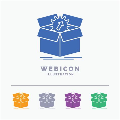 Upload Performance Productivity Progress Work 5 Color Glyph Web