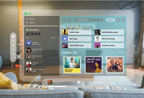apple vr ui design on behance