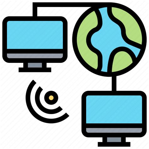 Computer Connection Intranet Lan Network Icon