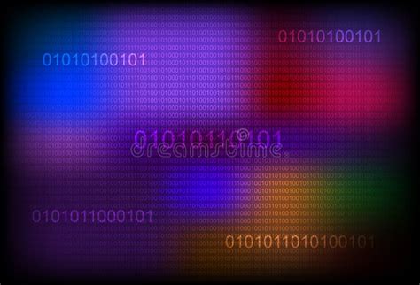 Abstract Colorful Binary Background Stock Vector Illustration Of Cyberspace Background 23247257
