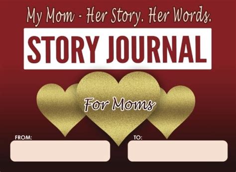 My Mom Her Story Her Words Story Journal For Moms Memory Book
