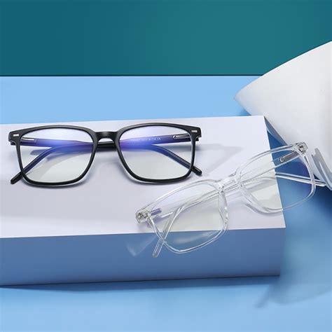 Trending Blue Light Blocking Mens Glasses Gaming Tr90 Matte Black Anti Ray Eyeglasses Women