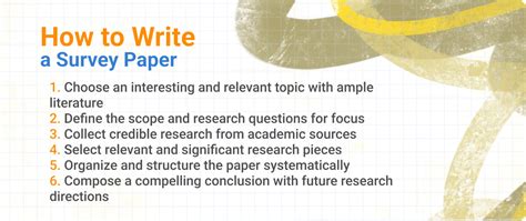 How To Write A Survey Paper Best Guide And Practices
