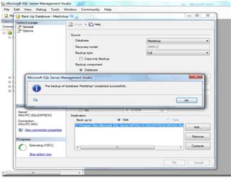 Backup And Restore Your Database Using SQL Server Management Studio Step By Step