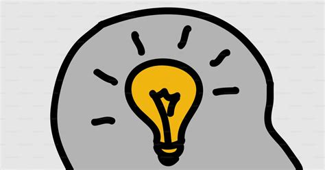 머리 안쪽에 있는 전구 그림 벡터 Unsplash의 뇌 이미지