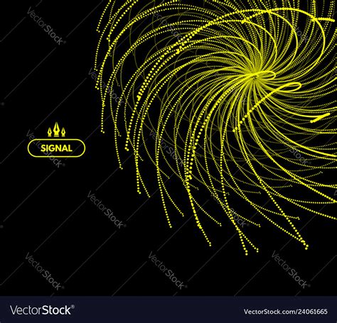 Array Dynamic Particles D Futuristic Grid Vector Image