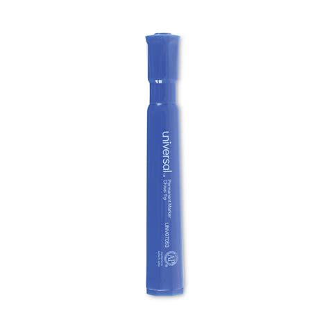 Unv07051 Chisel Tip Permanent Marker Broad Chisel Tip Black Dozen