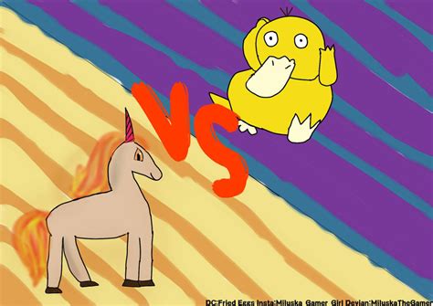Ponyta Vs Psyduck By Miluskathegamer On Deviantart