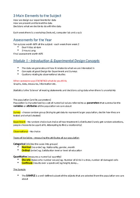 Module 1 Notes Summary Design Data And Decisions 3 Main Elements