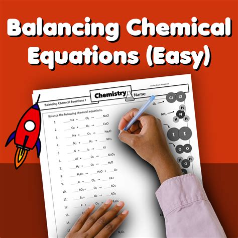 Free Balancing Equations Easy Worksheet Download Free Balancing