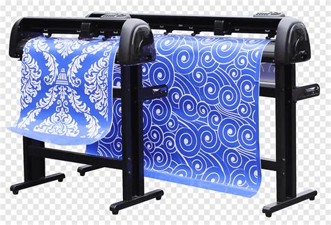 Plotter Vinyl Cutter Cutting Paper Cutting Machine Blue Sticker Png