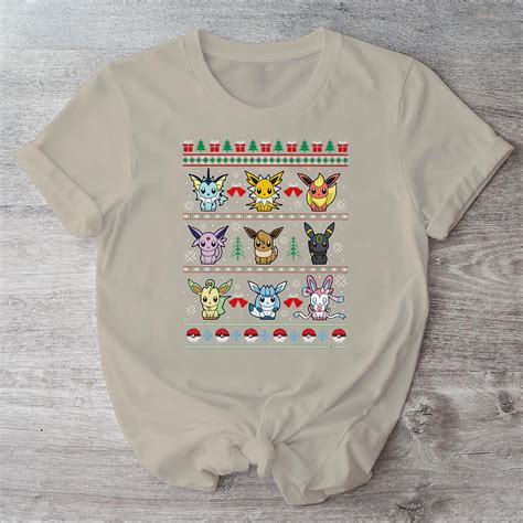 Eevee Evolutions Ugly Sweatshirt Eevee Jolteon Vaporeon Flareon Umbreon Evolutions Of Eevee Ugly