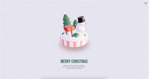 Merry Christmas Showcase Three Js Forum