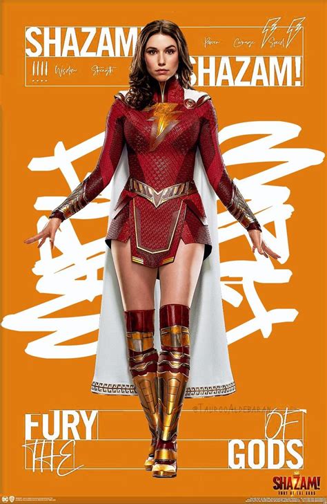The Brains Mary Bromfield New Poster For Shazam Fury Of The Gods