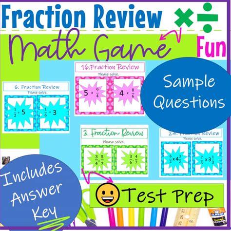 Multiplying And Dividing Fractions Game By Simply Taught 4u Tpt