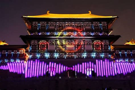 2019国庆洛阳应天门灯光秀