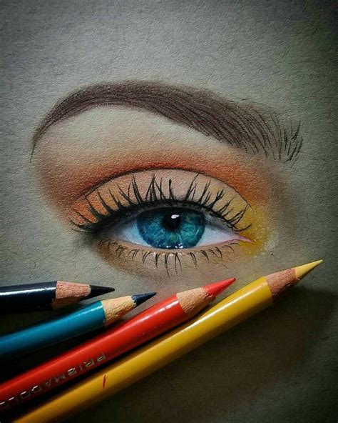 Tutorial How To Draw Color Realistic Eyes With Colored Pencils