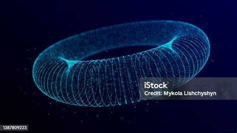 토러스 형태의 네트워크 연결 구조 기술은 빅 데이터를 연결합니다 과학 배경 추상적인 기하학적 3d 객체 3d 렌더링 0명에 대한 스톡 사진 및 기타 이미지 Istock