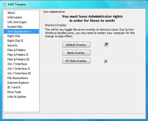 Tweaking Windows With XdN Tweaker