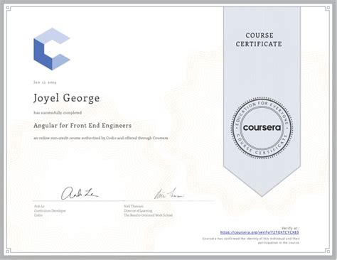 Completed Angular For Front End Engineers Course Joyel George Posted On The Topic Linkedin