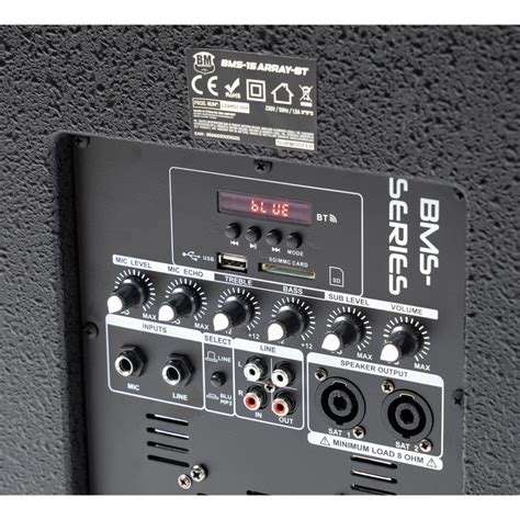 Pack Sonorisation Dj Complet Bm Sonic Bms 15 Array Bt 1200w Enceintes