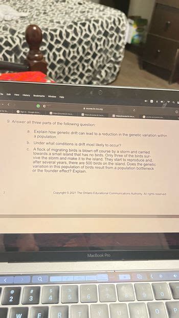 Answered 9 Answer All Three Parts Of The Following Question Pists