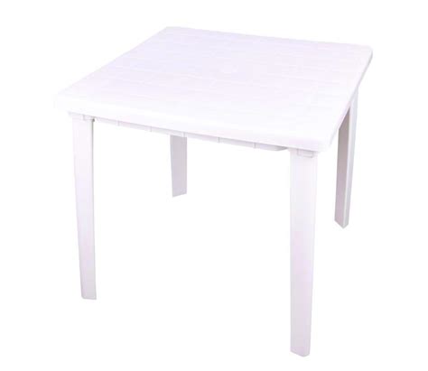 Нераздвижной садовый стол Альтернатива М2593 80 см X 80 см X 74 см пластик белый ️ купить по