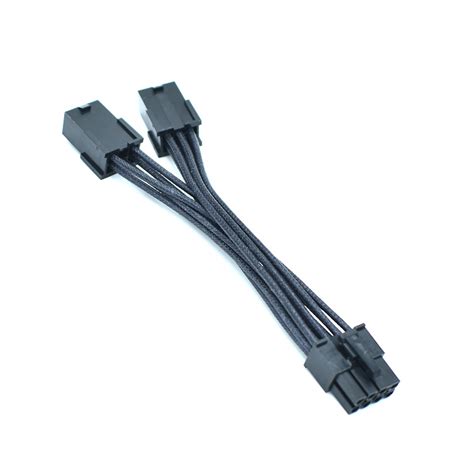 Dual 6 Pin Female To 8 Pin Male Gpu Power Adapter Cable Shopee Singapore