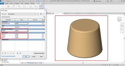 Furniture RFA File Dimension Edits Rendered Out Freelancer