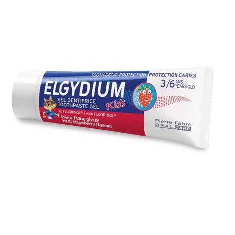 ELGYDIUM KIDS гелообразна паста за зъби с свежа ягода 3-6г 50ml | Subra