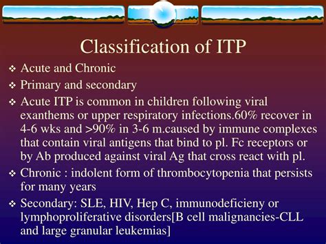 Ppt Idiopathic Thrombocytopenic Purpura Powerpoint Presentation Free