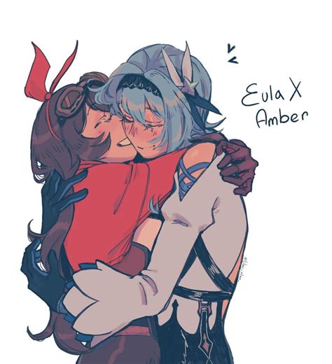 Eula And Amber Genshin Impact Drawn By Lilac Alien Danbooru