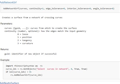 network surface scripting mcneel forum