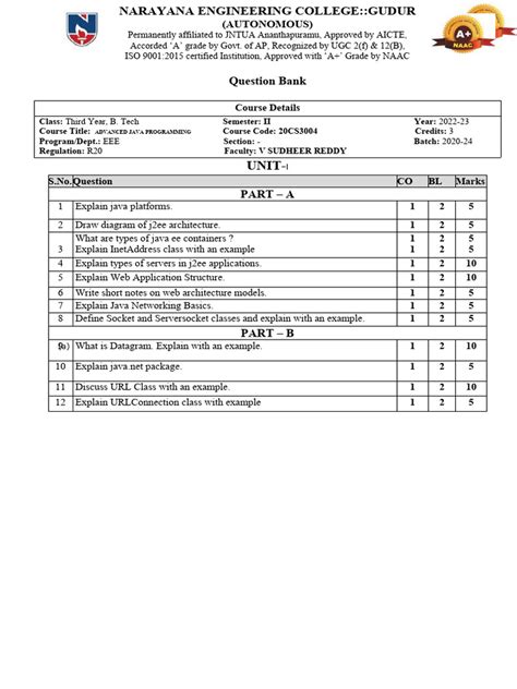 Ajp Qb 1 Eee Pdf Java Programming Language Software