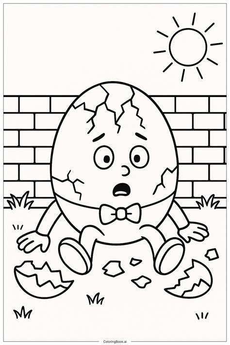 Printable Humpty Dumpty Coloring Page 2025