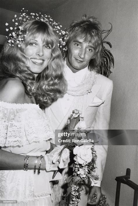 Alana Hamilton And Rod Stewart During Rod Stewart And Alana Hamilton