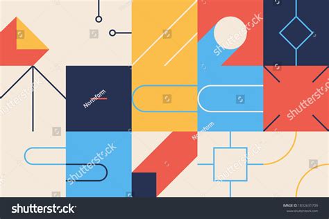 Abstract Linear Geometric Pattern Texture Inspired Stock Vector Royalty Free 1832631709