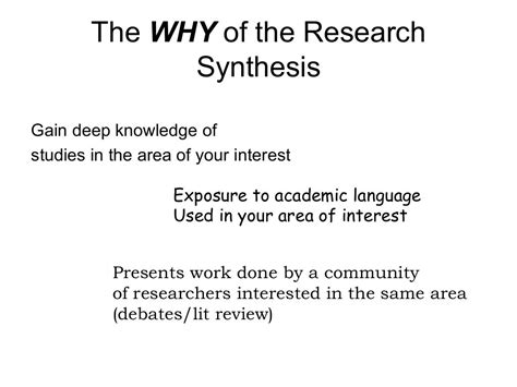 The Research Synthesis Example G Lv 2003