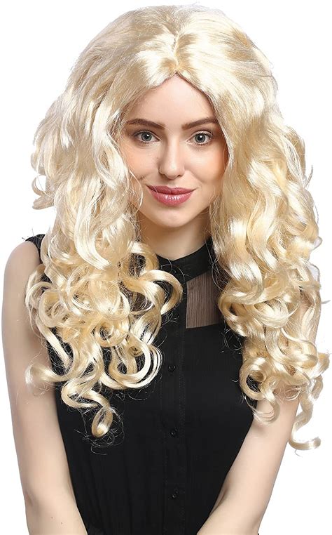 Wig Me Up 90995 Za88 Lady Party Wig Halloween Fancy Dress Long Lusciously Wavy And Full Bright