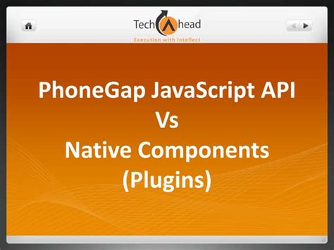 Phonegap Javascript Api Vs Native Components Pdf Web Development