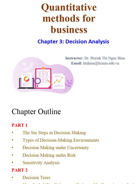 Lecture 2 And 3 Chapter 3 Decision Analysis Pdf Utility