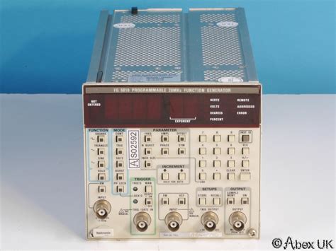Tektronix Fg5010 Programmable 0 01hz 20mhz Function Generator Plugin