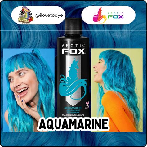 I Love To Dye Arctic Fox Aquamarine Semi Permanent Hair Dye Shopee