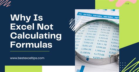 Why Is Excel Not Calculating Formulas 9 Simple Fixes To Resolve It
