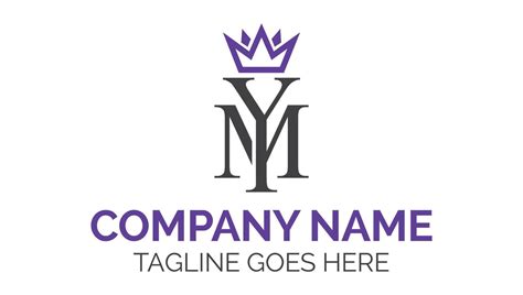 Letters Ym Name Initials Modern And Creative Logo Design 16460691 Vector Art At Vecteezy