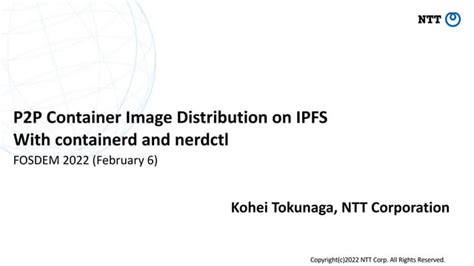 P2p Container Image Distribution On Ipfs With Containerd And Nerdctl Pdf