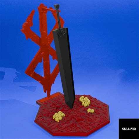 Guts Dragonslayer And Brand Of Sacrifice Miniature Model Sword And