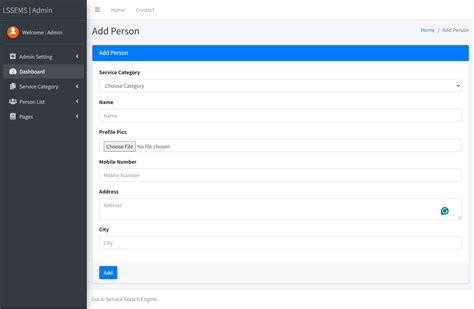 Local Services Search Engine Management System Project Using Php And Mysql