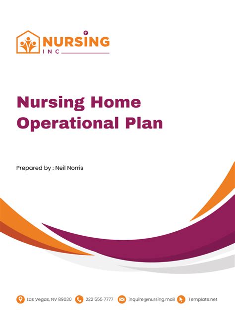 Nursing Home Operational Plan Template Edit Online And Download Example