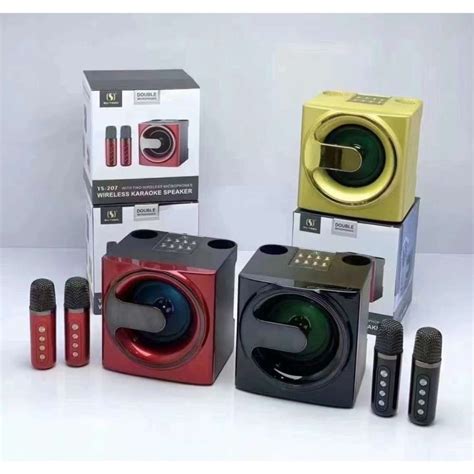 Speaker Bluetooth Karaoke Set Lengkap Speaker Bluetooth Mic Wireless Built In Membatalkan